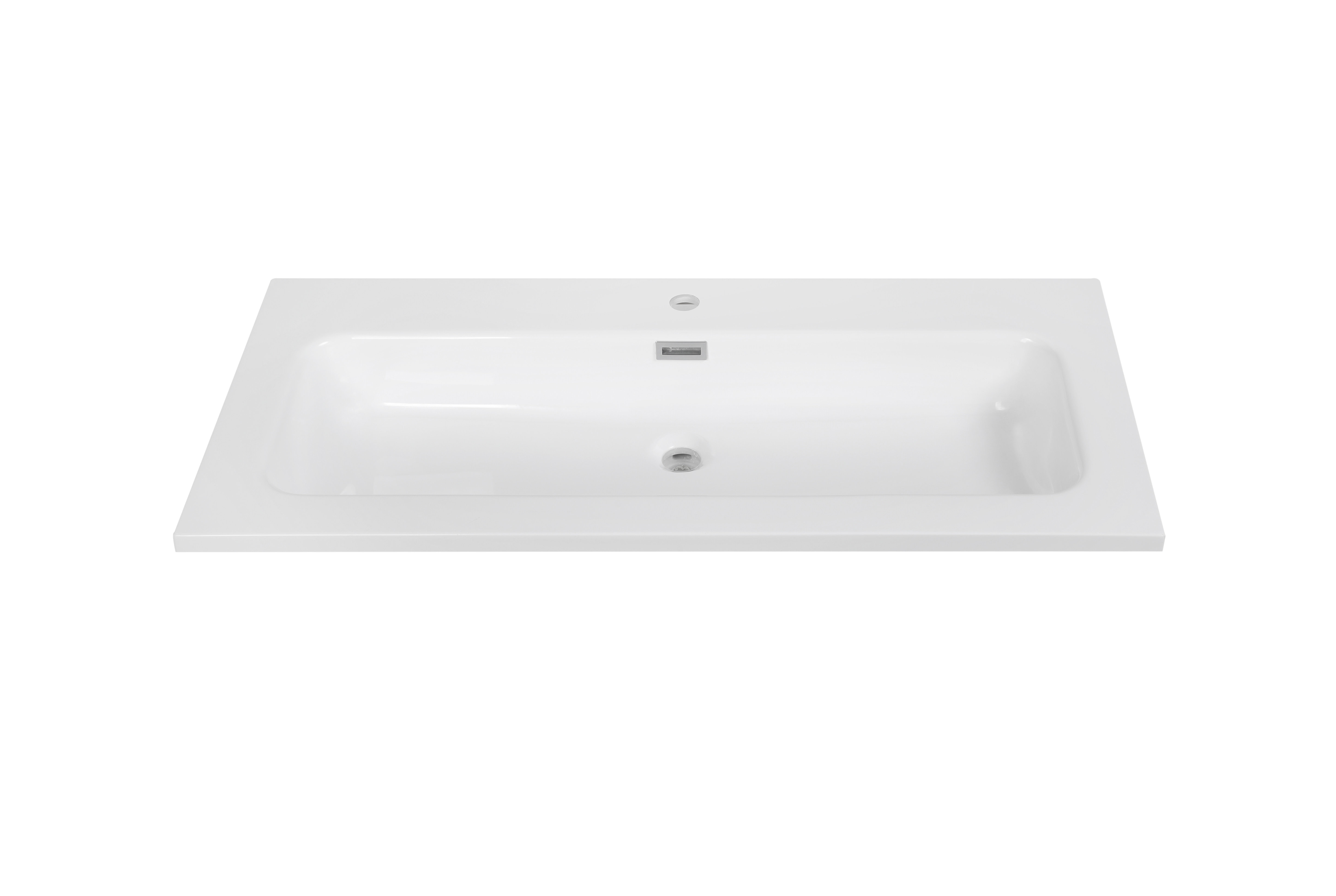 Streamline Bath 39.4" Solid Surface Resin Streamline Vanity Top ...