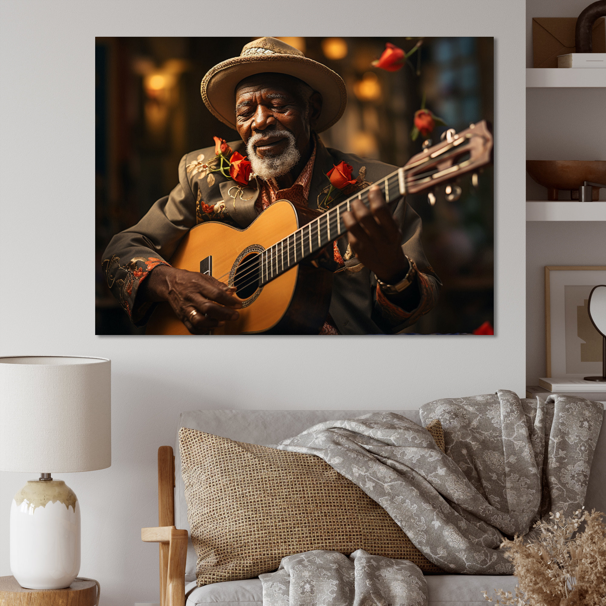 Latitude Run® Red Cuban Singer III Framed On Canvas Print | Wayfair
