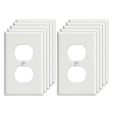Leviton No Subject 1 - Gang Single Outlet Wall Plate | Wayfair