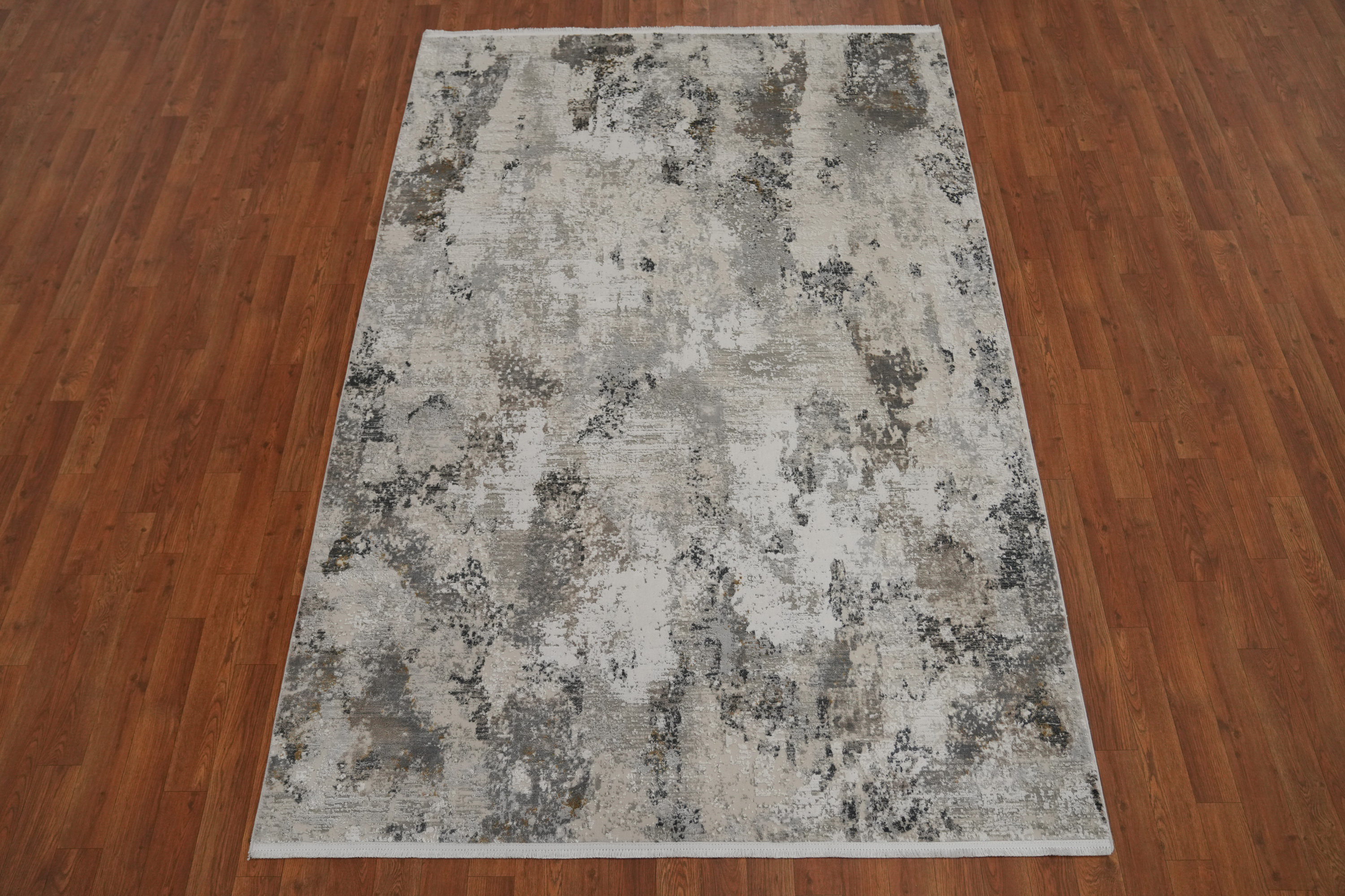 Hokku Designs Contemporary Neutral Palette Versatile Abstract Rug 5x7 ...