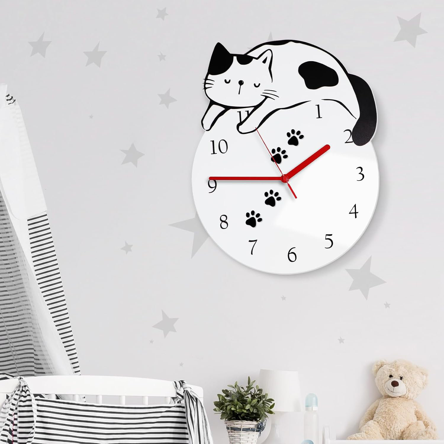 Lark Manor 3D Cute Wall Clock Battery Operated - Wayfair Canada