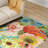 Empire Art Direct Secret Garden Floral III Washable Area Rug, Power ...