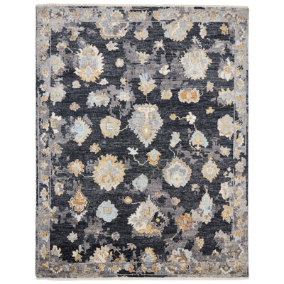 Madison Couture Rugs Timeless Fusion Wool Abstract Area Rug in Black ...
