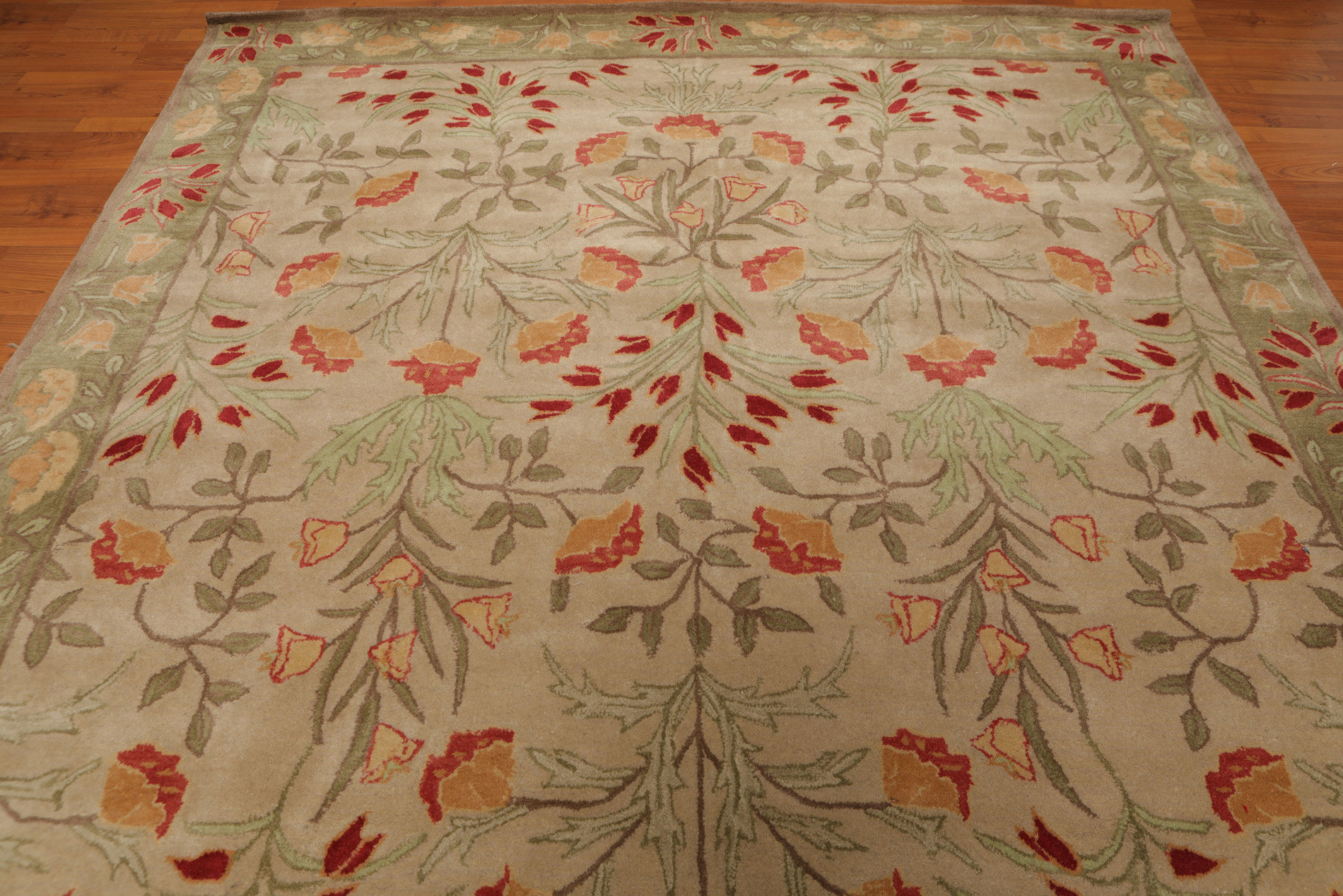 Winston Porter Rectangle Geometric Power Loomed Wool Area Rug in Blue ...