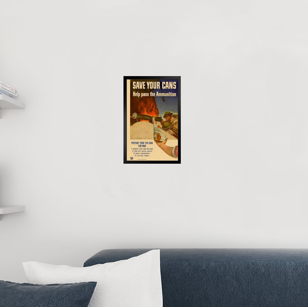 Trinx Save Your Cans Help Pass The Ammunition WPA War Propaganda Black ...