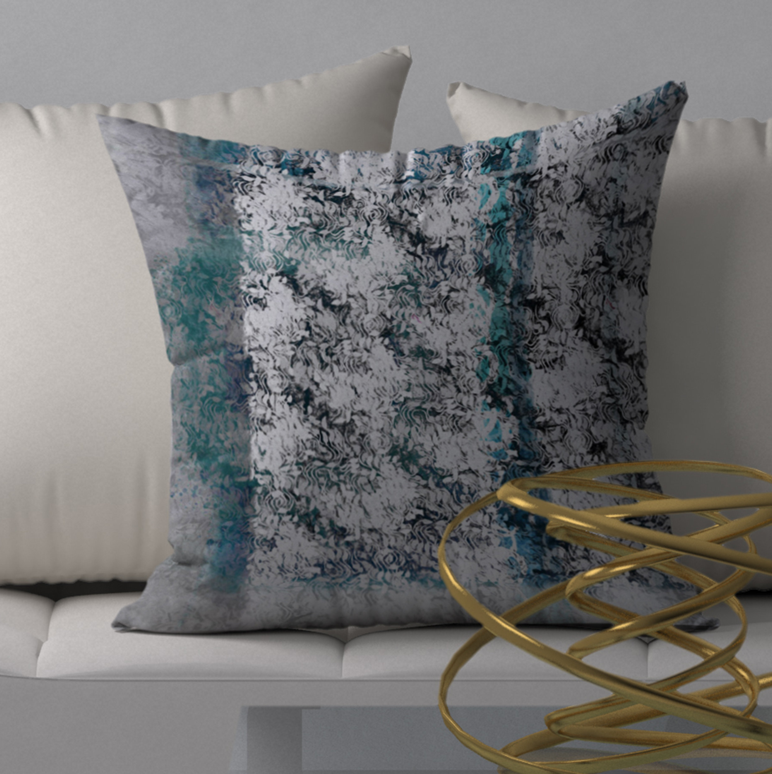 LeRoi Products Abstract Reversible Throw Pillow | Wayfair