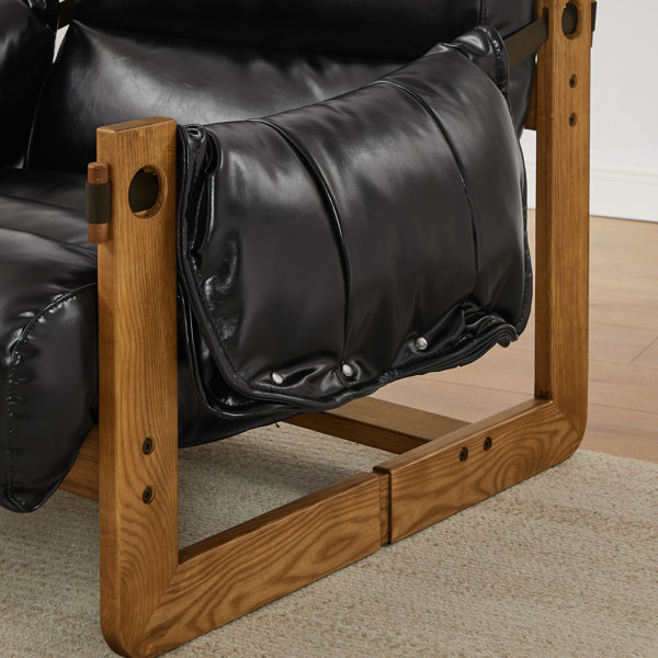 17 Stories Set Of 2 Ash Wood Leisure Accent Chair & Reviews | Wayfair