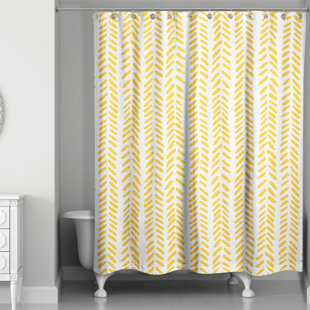 Yellow & Gold Shower Curtains & Shower Liners You'll Love | Wayfair