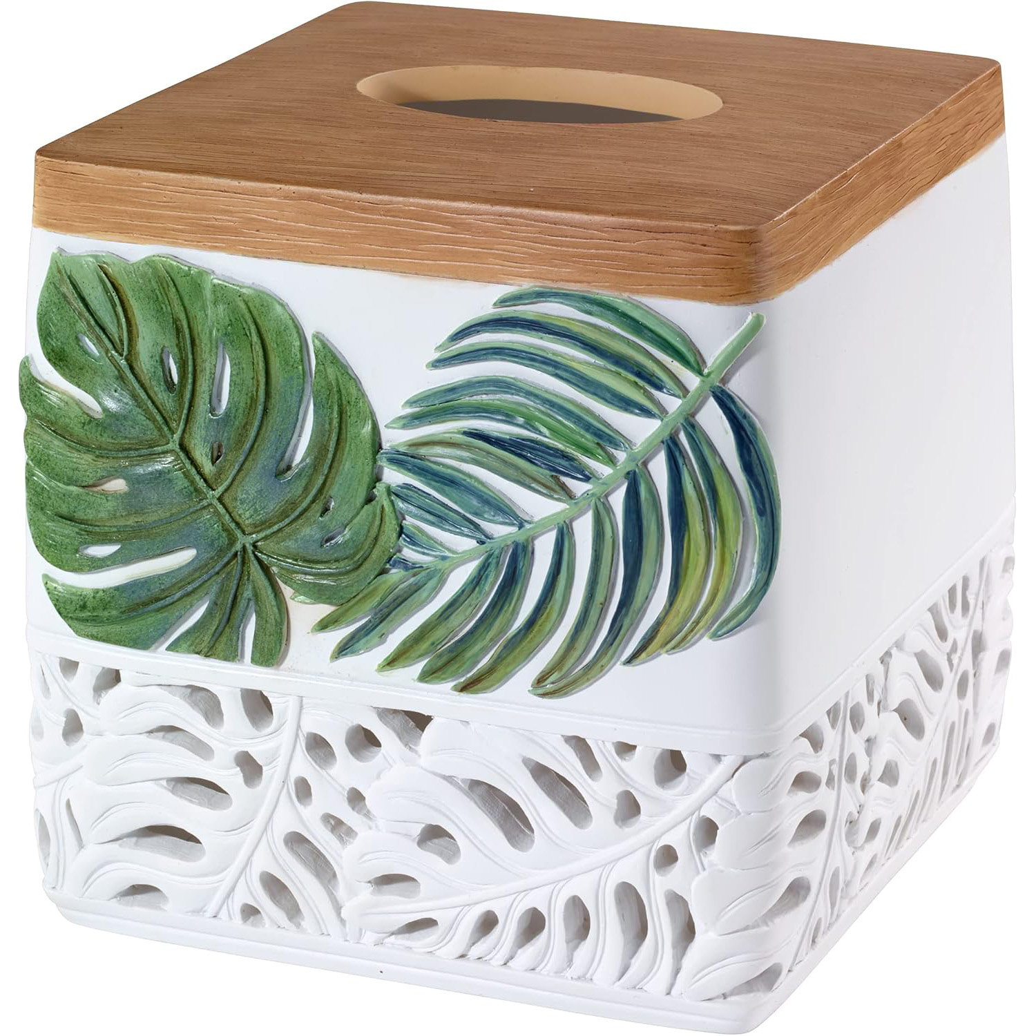Latitude Run® Tissue Box Cover, Resin Countertop Accessories, Stylish ...