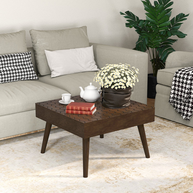 George Oliver Guney 4 Legs Coffee Table | Wayfair