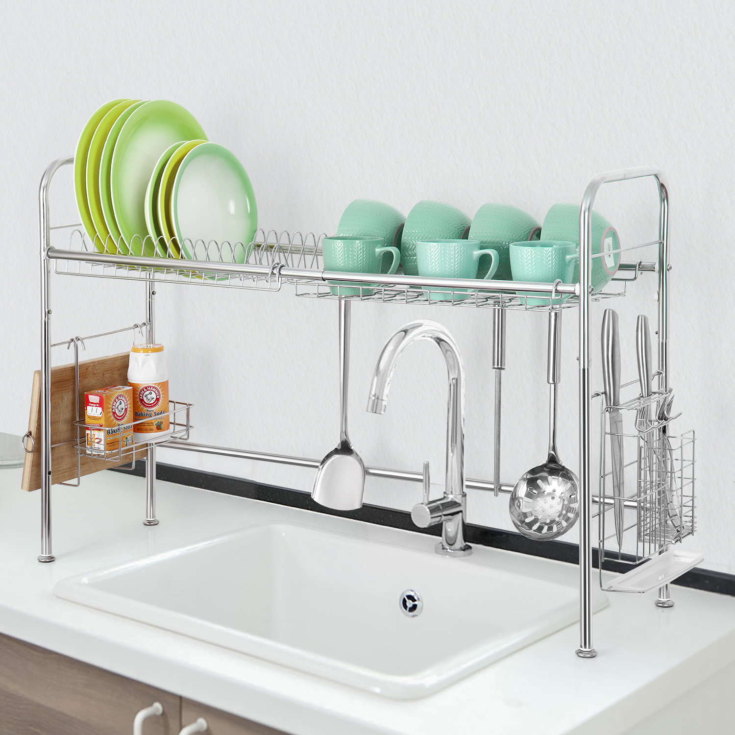 BTY Stainless Steel Utensil Dish Rack | Wayfair