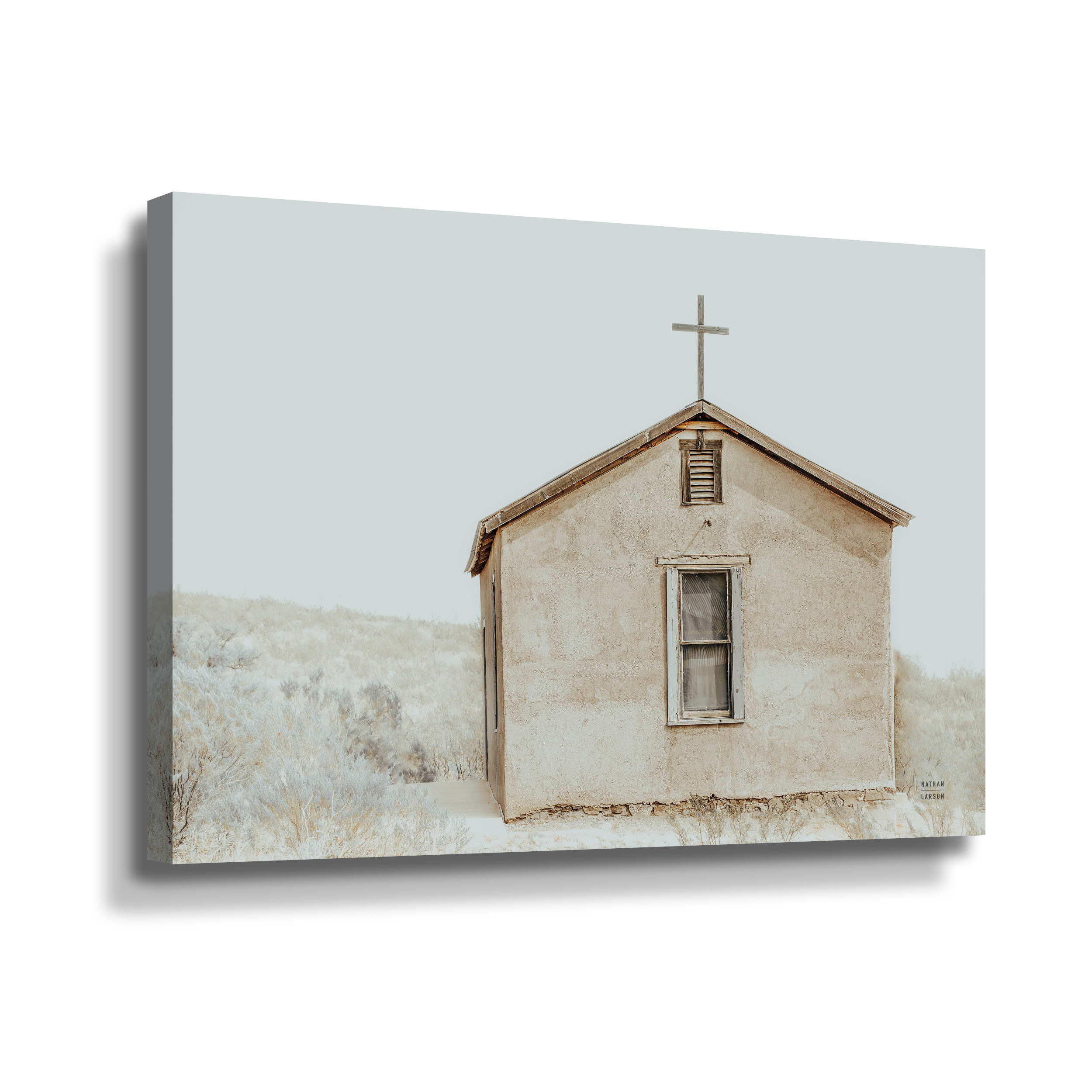 Gracie Oaks Anyka High Desert Worship - Floater Frame Print on Canvas ...