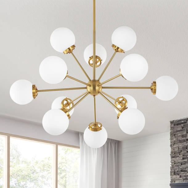 Everly Quinn Zelie 12 - Light Dimmable Sputnik Sphere Chandelier ...