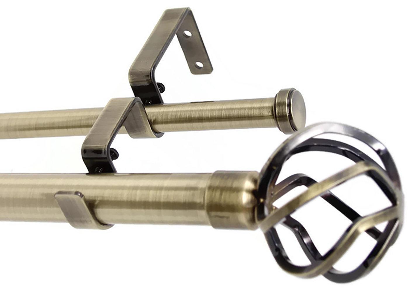 Darby Home Co Mikel Adjustable Double Curtain Rod & Reviews | Wayfair