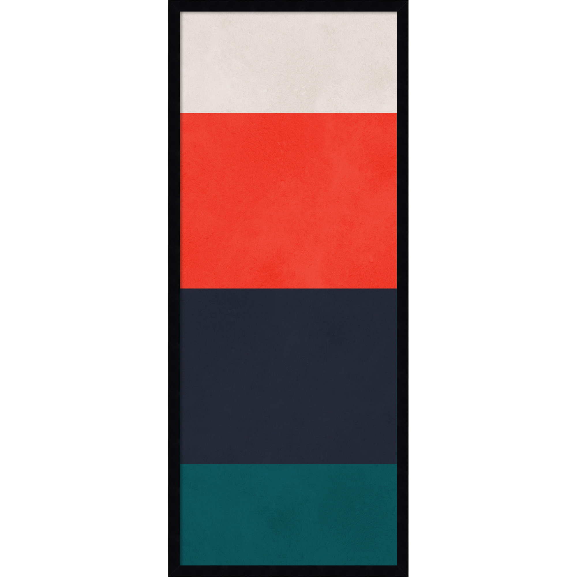 Gracie Oaks Framed Fabric Pinboard, Overlapping geometry 4 by Vitor ...