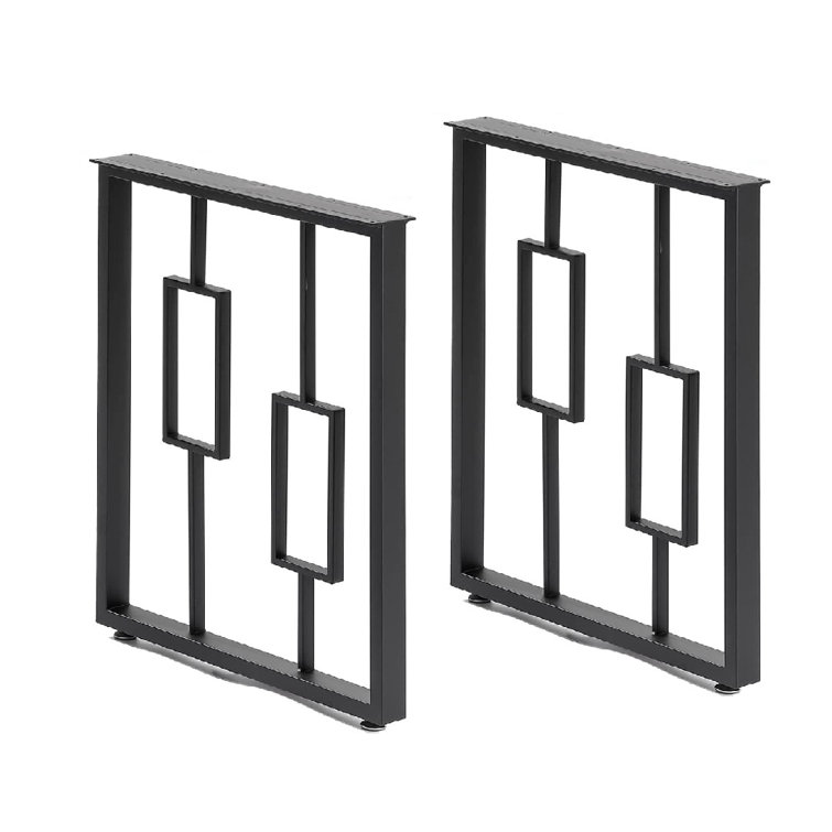 Symple Stuff Black metal table frame, 55 x 72cm | Wayfair.co.uk