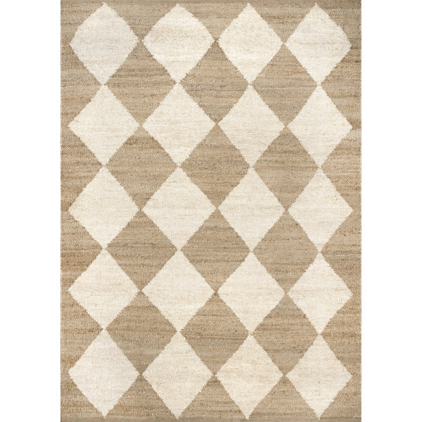 Diamond-pattern-jute-rug | Wayfair