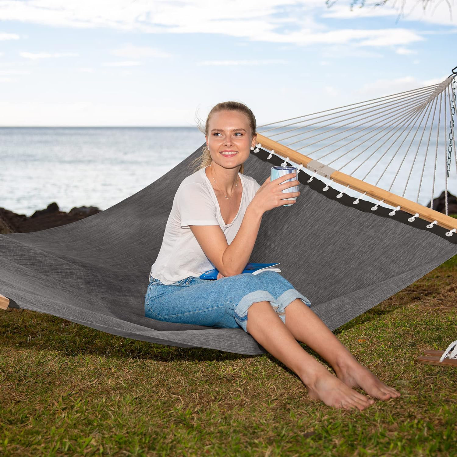 Arlmont & Co. Two - Person Tree Hammock - Heavy Duty Design for ...