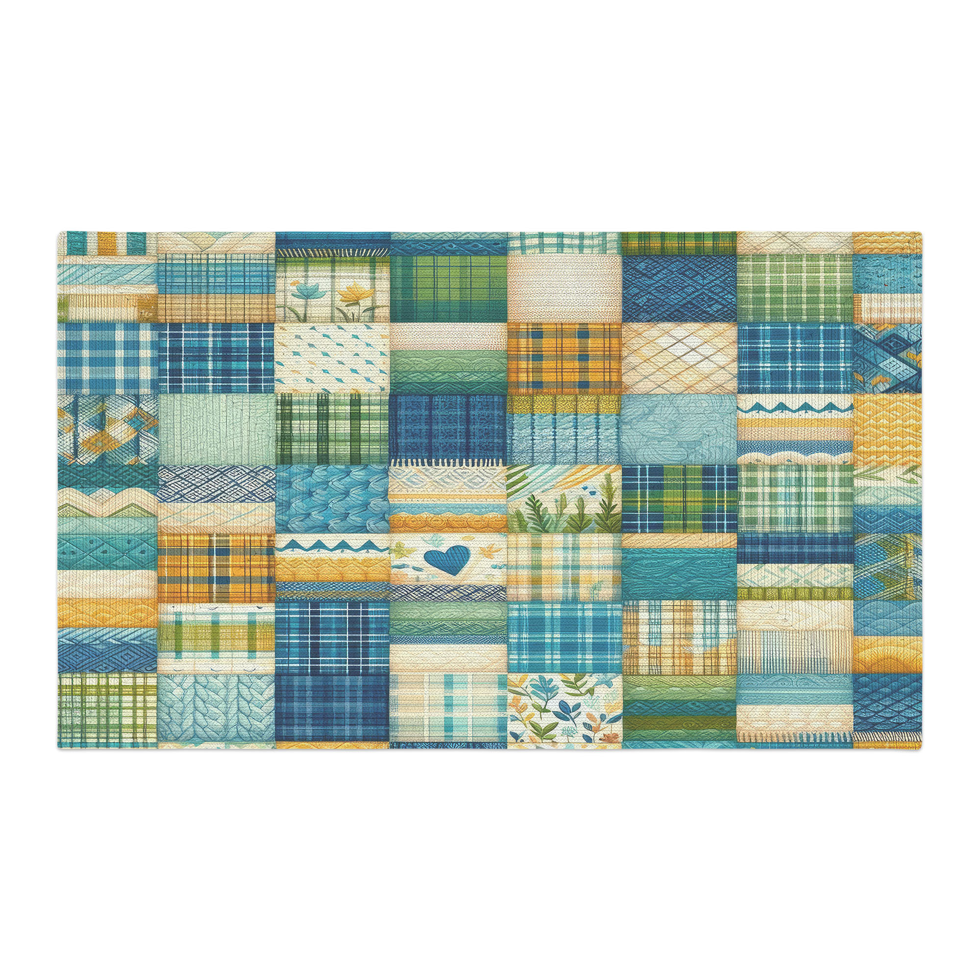 Rosalind Wheeler Traditional Plaid Lines Braided Rug | Wayfair