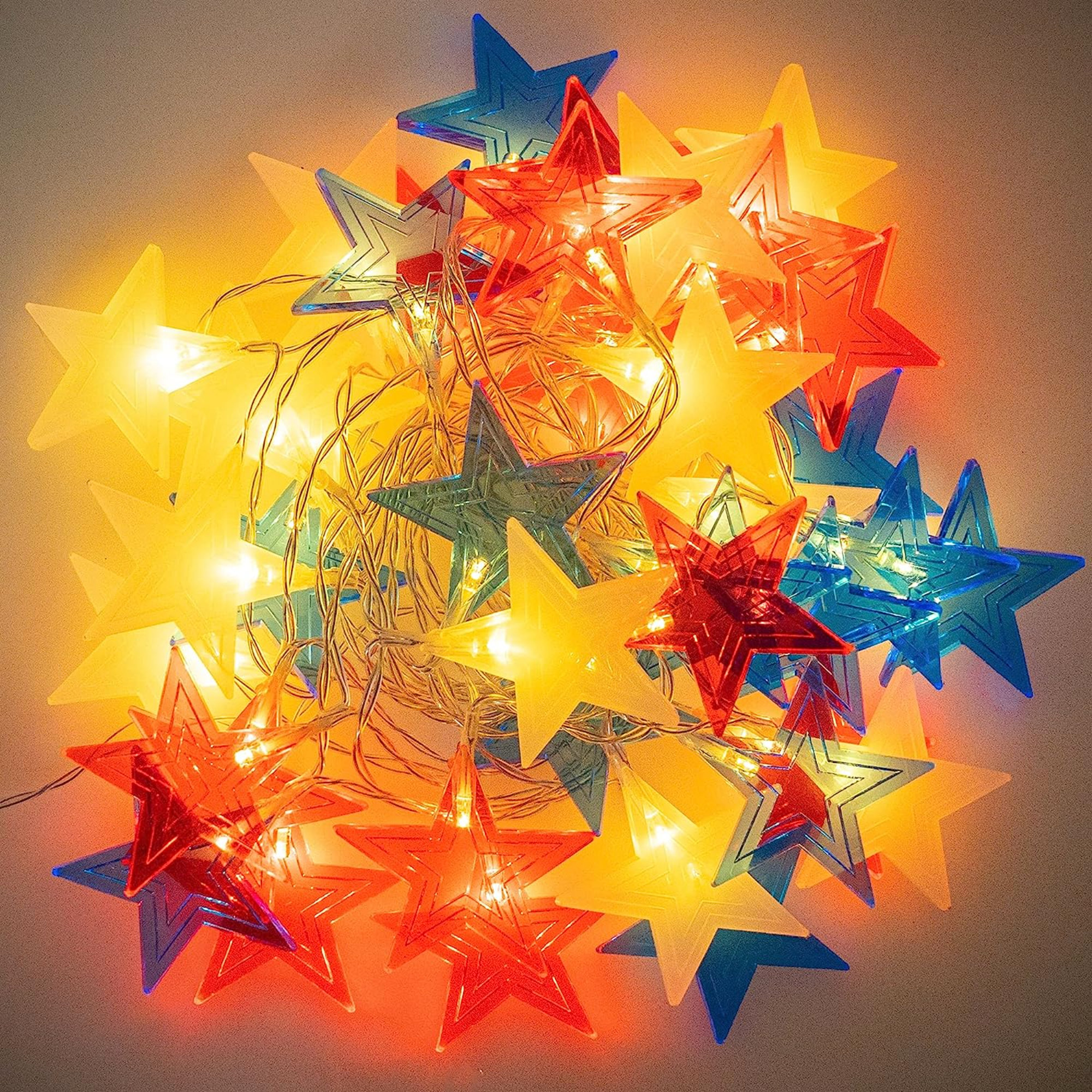 The Holiday Aisle® Independence Day String Star Lights, 9.5 Feet The ...