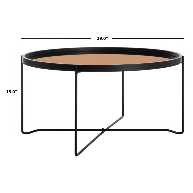 Latitude Run® Cross Legs Coffee Table | Wayfair