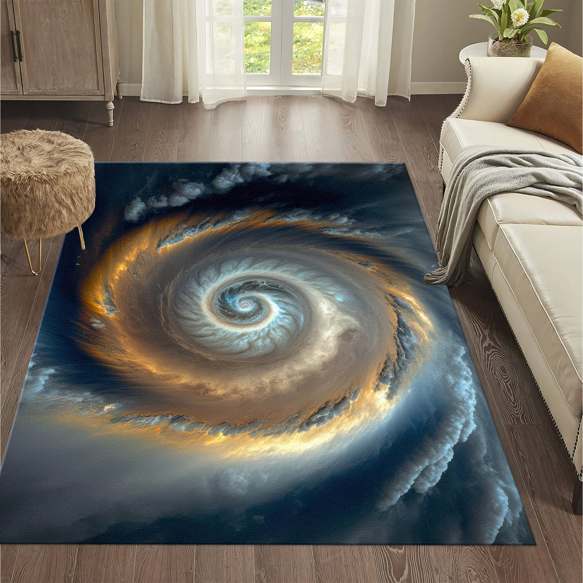 kayra export Stylish Non Woven Thin Type Printed Rug Featuring an ...