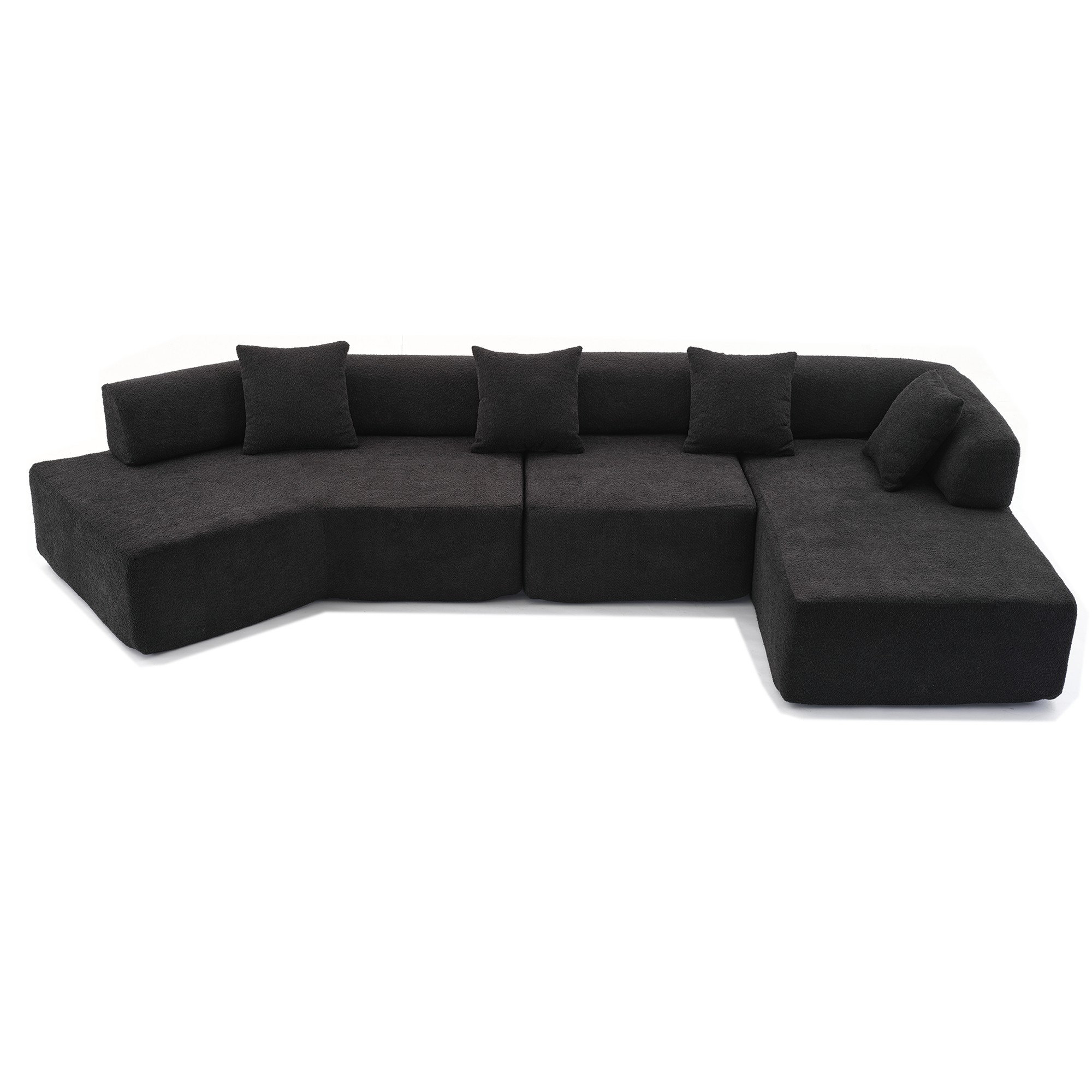 Ivy Bronx Modern Minimalist L-Shape Sectional Sofa | Wayfair