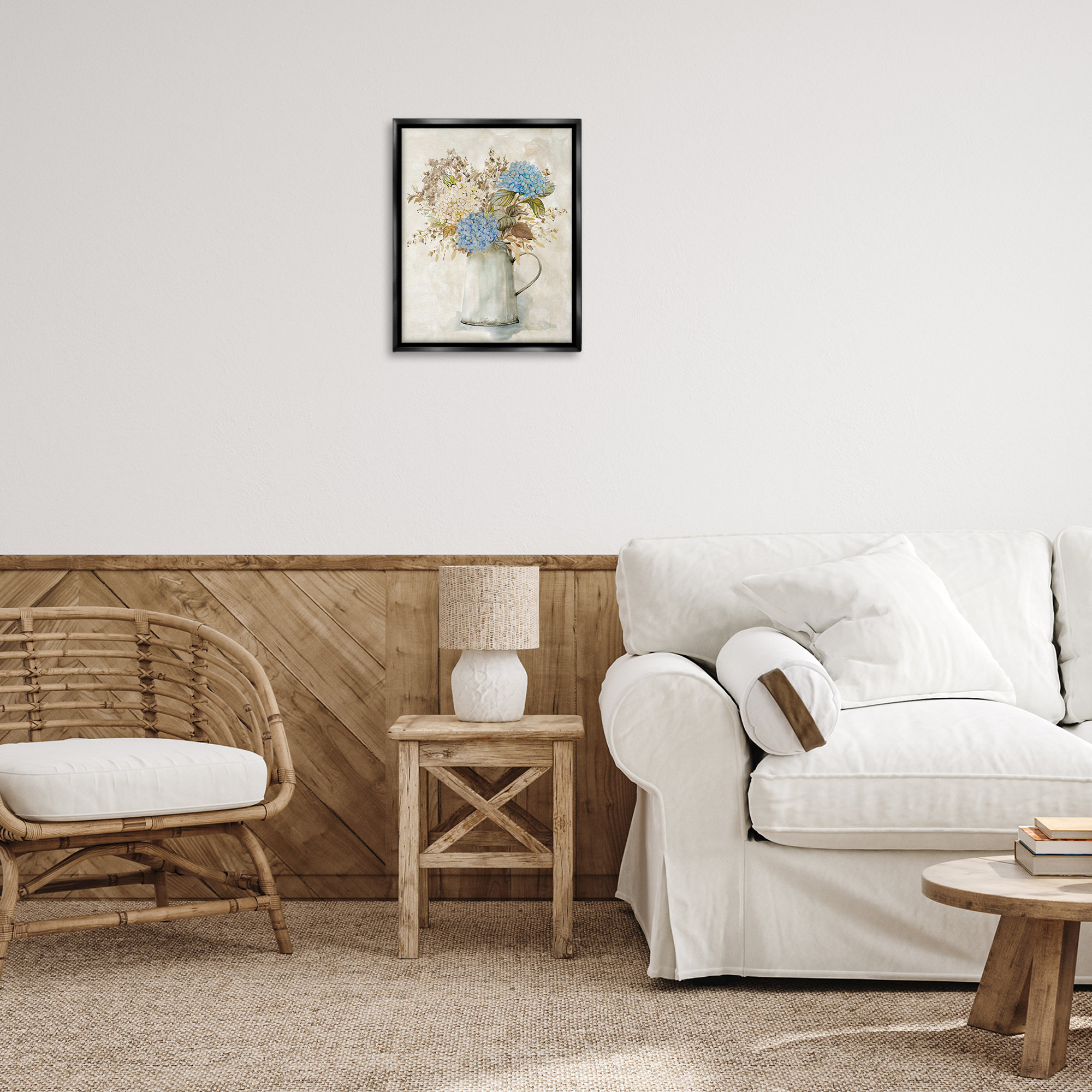 Ophelia & Co. Rustic Country Jug with Flowers | Wayfair