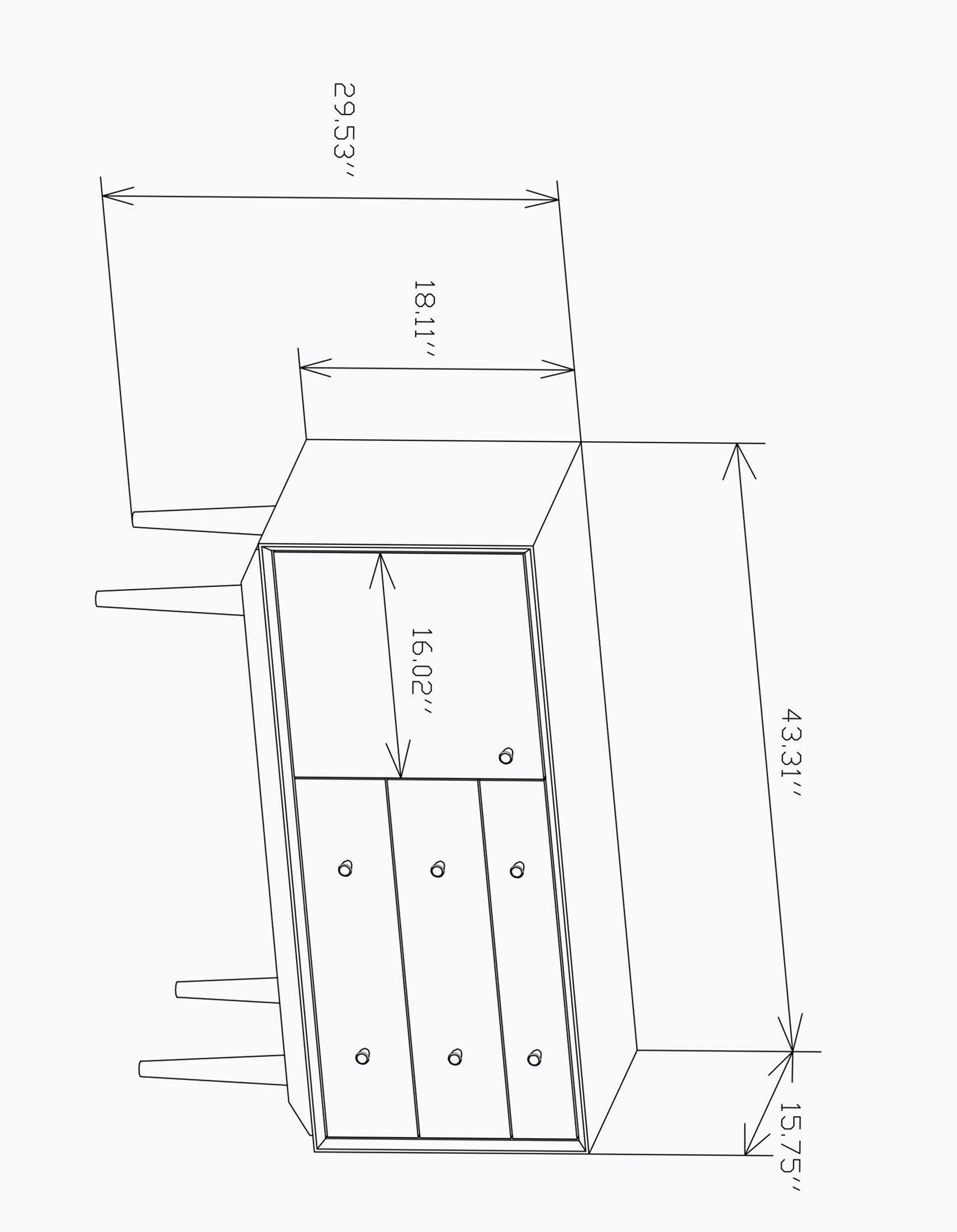 Millwood Pines Crantor Solid Wood Accent Cabinet - Wayfair Canada