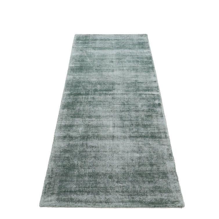 Carpetfine Ava Handmade Viscose Silky Solid Soft Dark Mint Rug ...