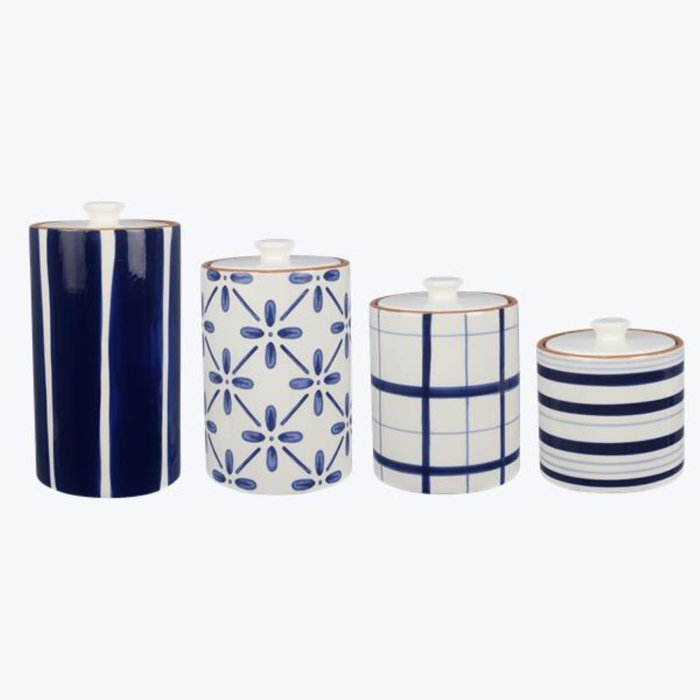 Love Happy Creations LLC Ceramic / Porcelain Canister - Set of 4 | Wayfair