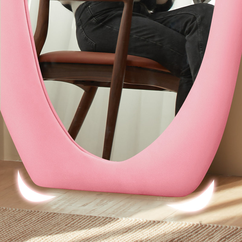 Wrought Studio™ Flynne Wavy Wood Floor Mirror & Reviews | Wayfair