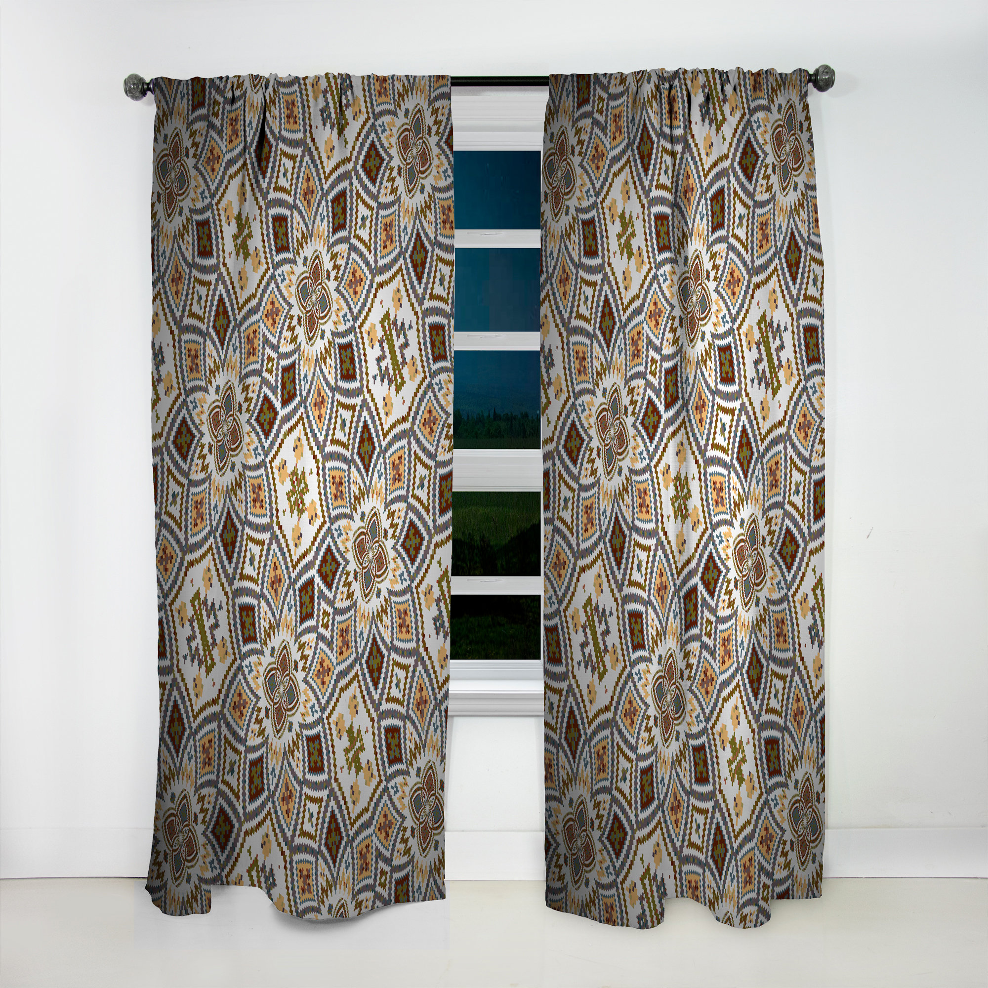 East Urban Home Arabic Mosaic Ceiling - Graphic Print Modern Blackout ...