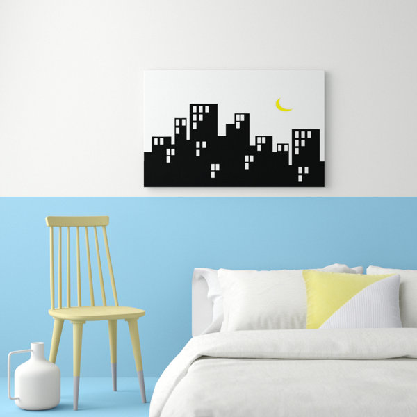 East Urban Home City Moonlight - Wrapped Canvas Art Prints | Wayfair.co.uk