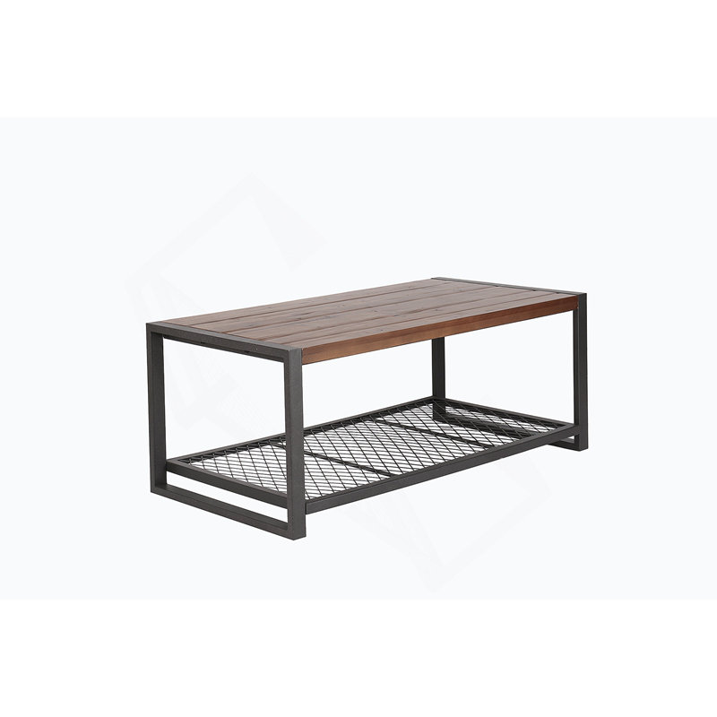 Latitude Run® Rectangular Coffee Table with Solid Wood Table Topand ...