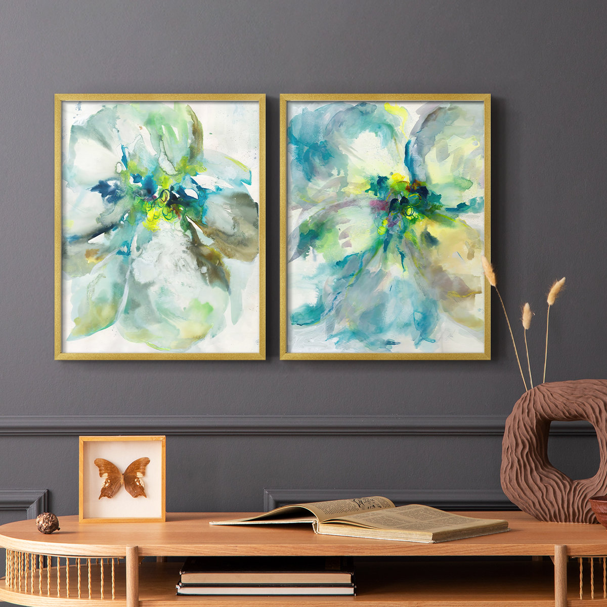 Ebern Designs Maybe Petunias I-Premium Framed Print -Ready to Hang - No ...