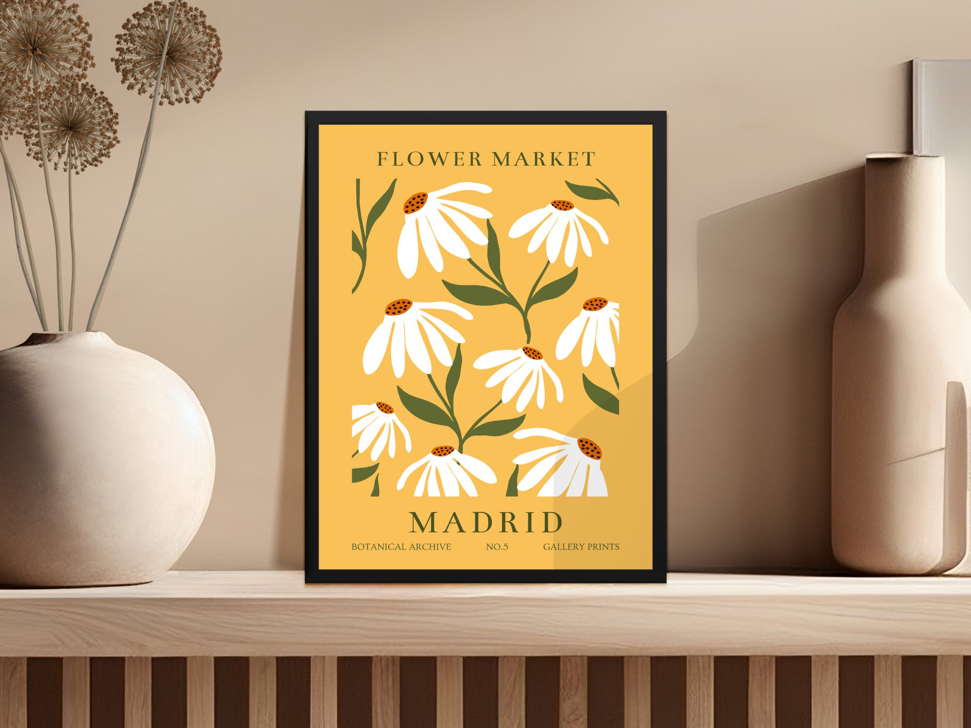 Lark Manor Flower Market Madrid Botanical Archive Gallery Prints Poster ...