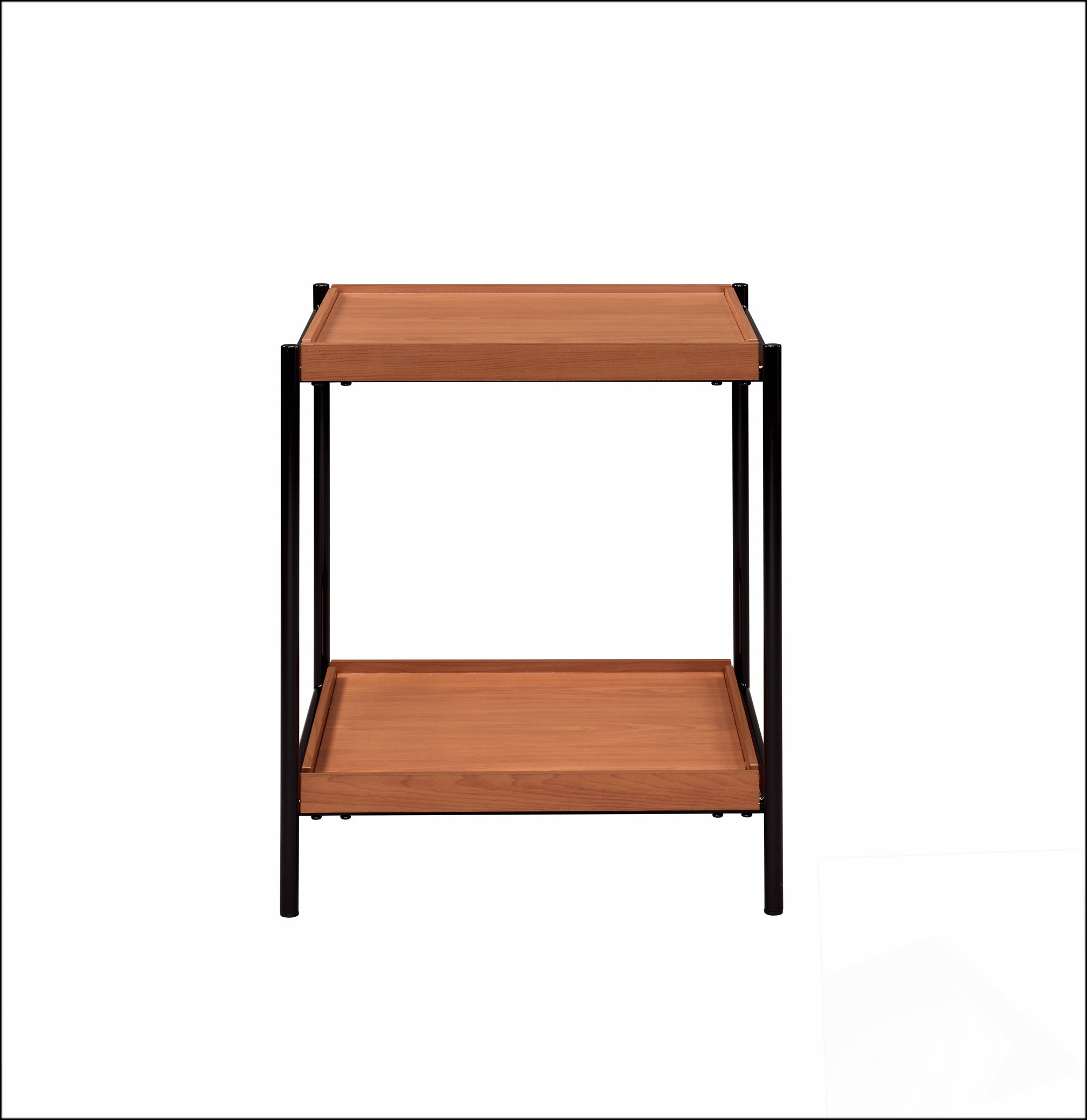Latitude Run® Oaken Honey Oak & Finish End Table Modern End Table ...