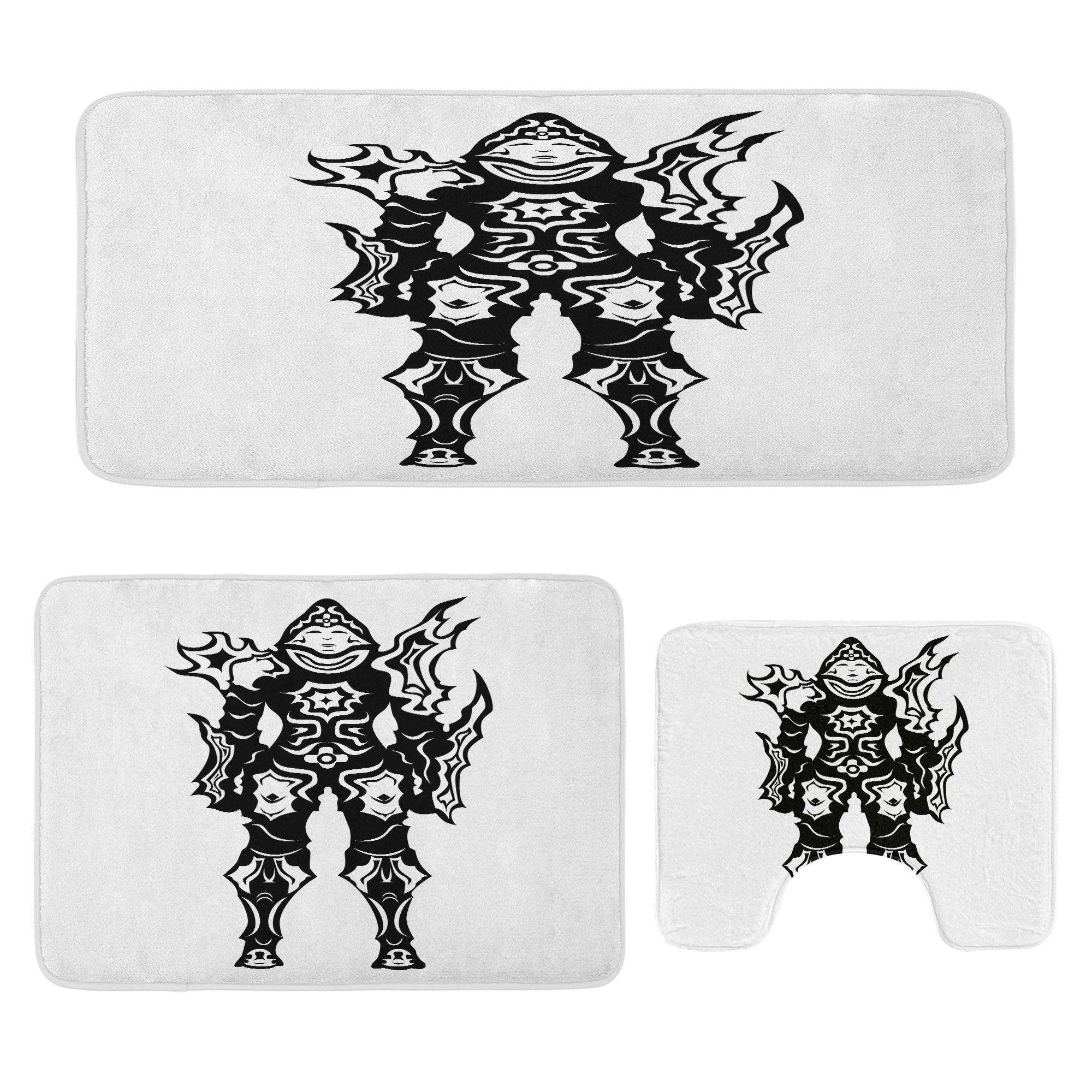 East Urban Home Video Game Bathroom Rug Set 3 Pieces U-Shape ...