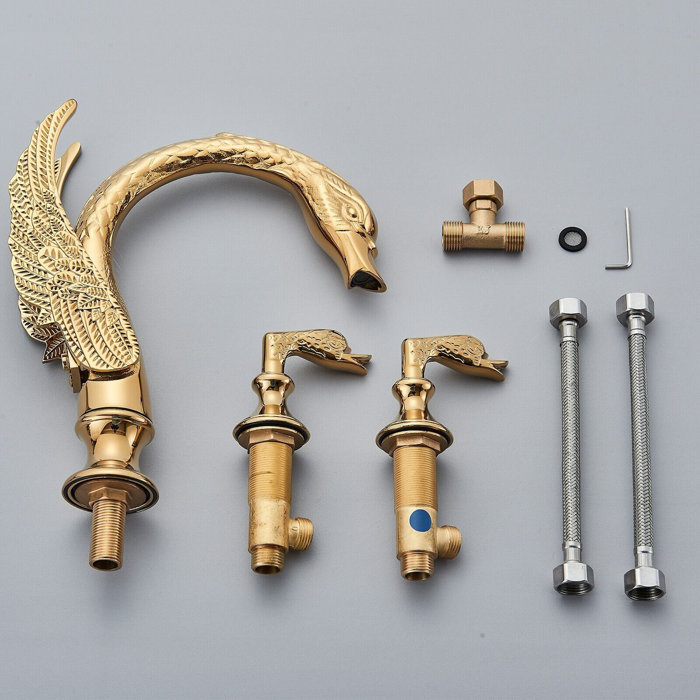 Senlesen Widespread Faucet 2-handle Bathroom Faucet & Reviews | Wayfair