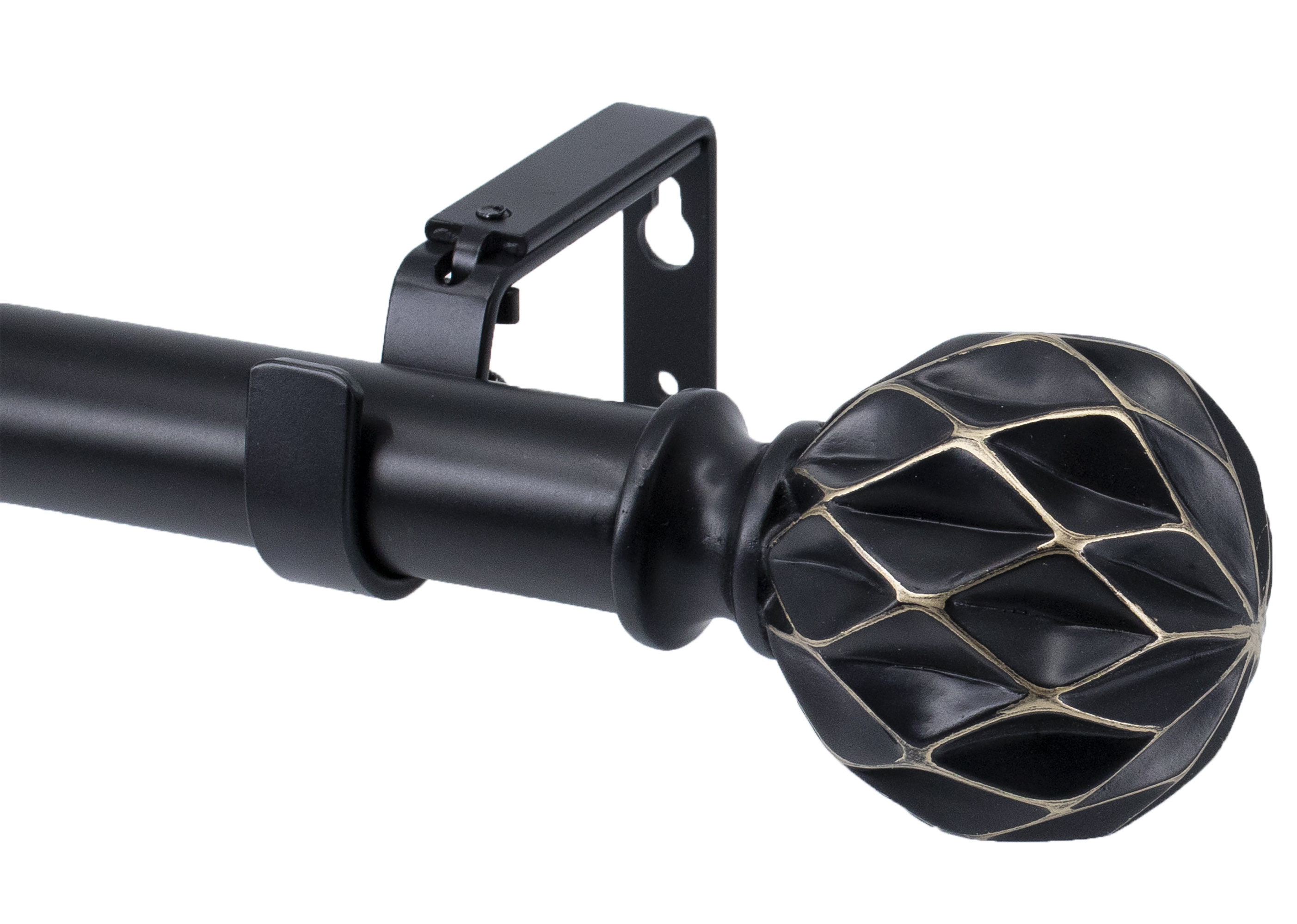Red Barrel Studio® Caselyn Black 1" Mounting Bracket | Wayfair