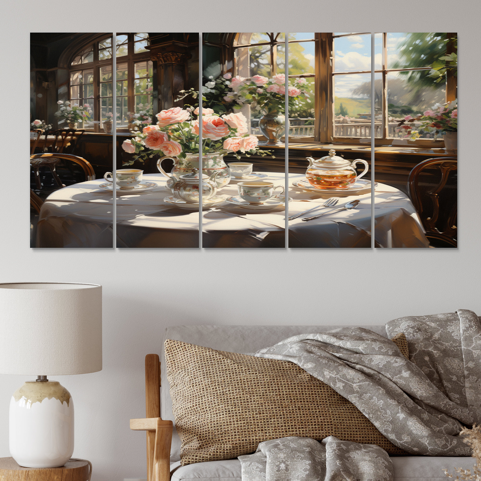 Design Art Country Clubs Afternoon Tea V - Country Clubs Metal Wall ...