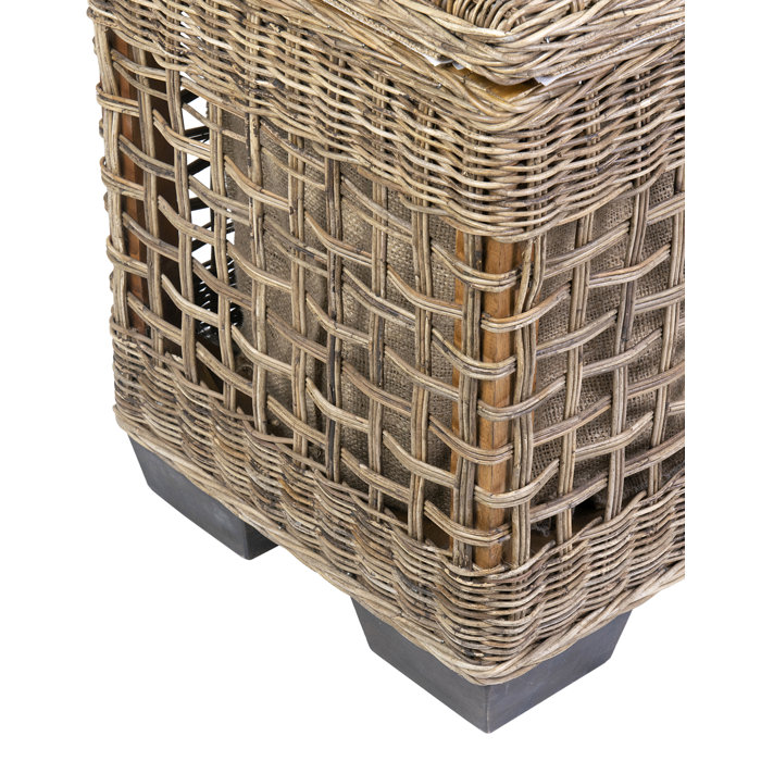 Birch Lane™ Siesta Wicker Storage Bench & Reviews | Wayfair