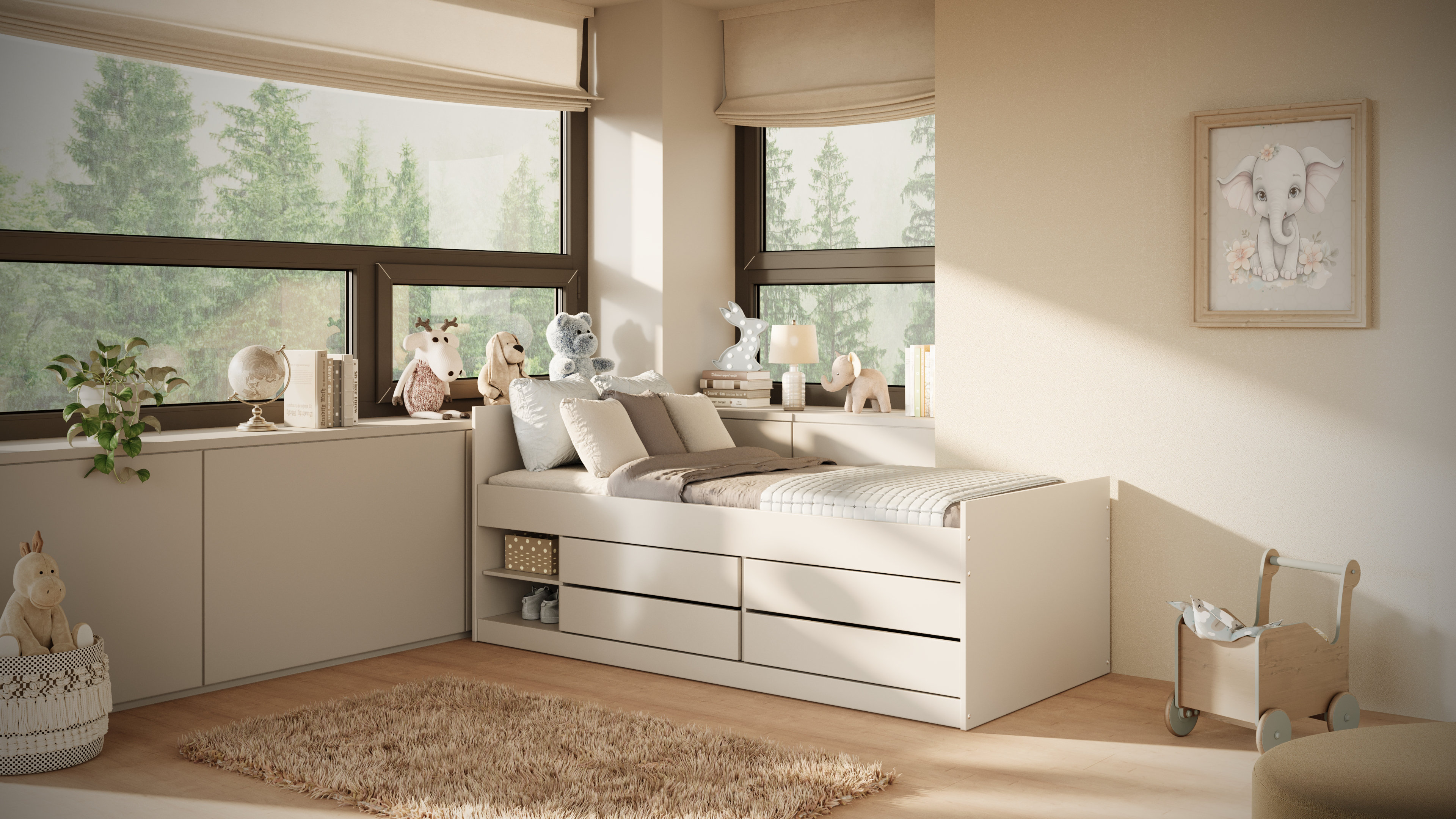Isabelle & Max Bed Poppe White Without Mattress 200/90 | Wayfair.co.uk
