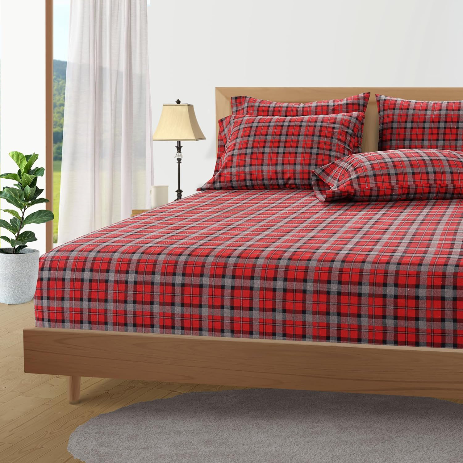 ChooChoo Cotton Flannel Sheets - Brushed For Extra Softness - Durable ...