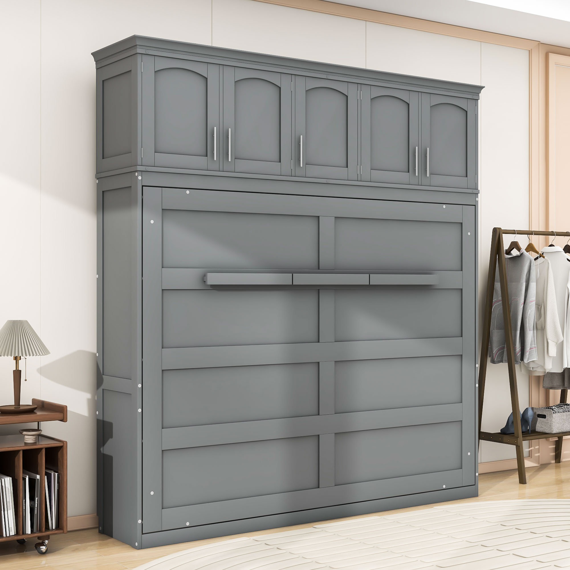 Red Barrel Studio Arrabella Multi-Function Murphy Bed with Flexible ...