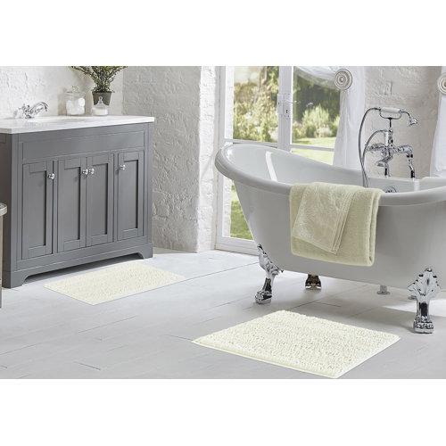 White Bath Rugs & Mats You'll Love | Wayfair