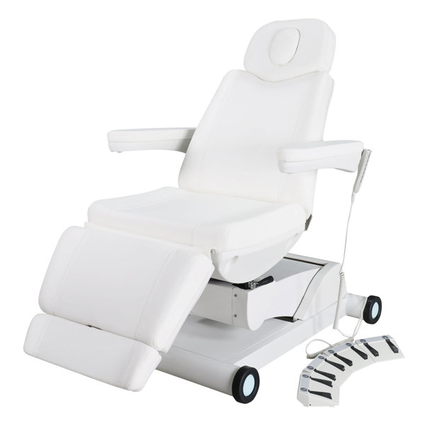 Inbox Zero 4 Motors Aesthetic Chair With Foldable Leg, Dual Control ...