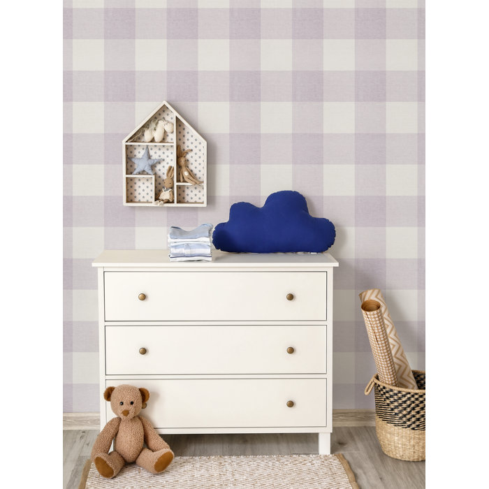 Gracie Oaks Markaylah Peel & Stick Gingham Panel | Wayfair