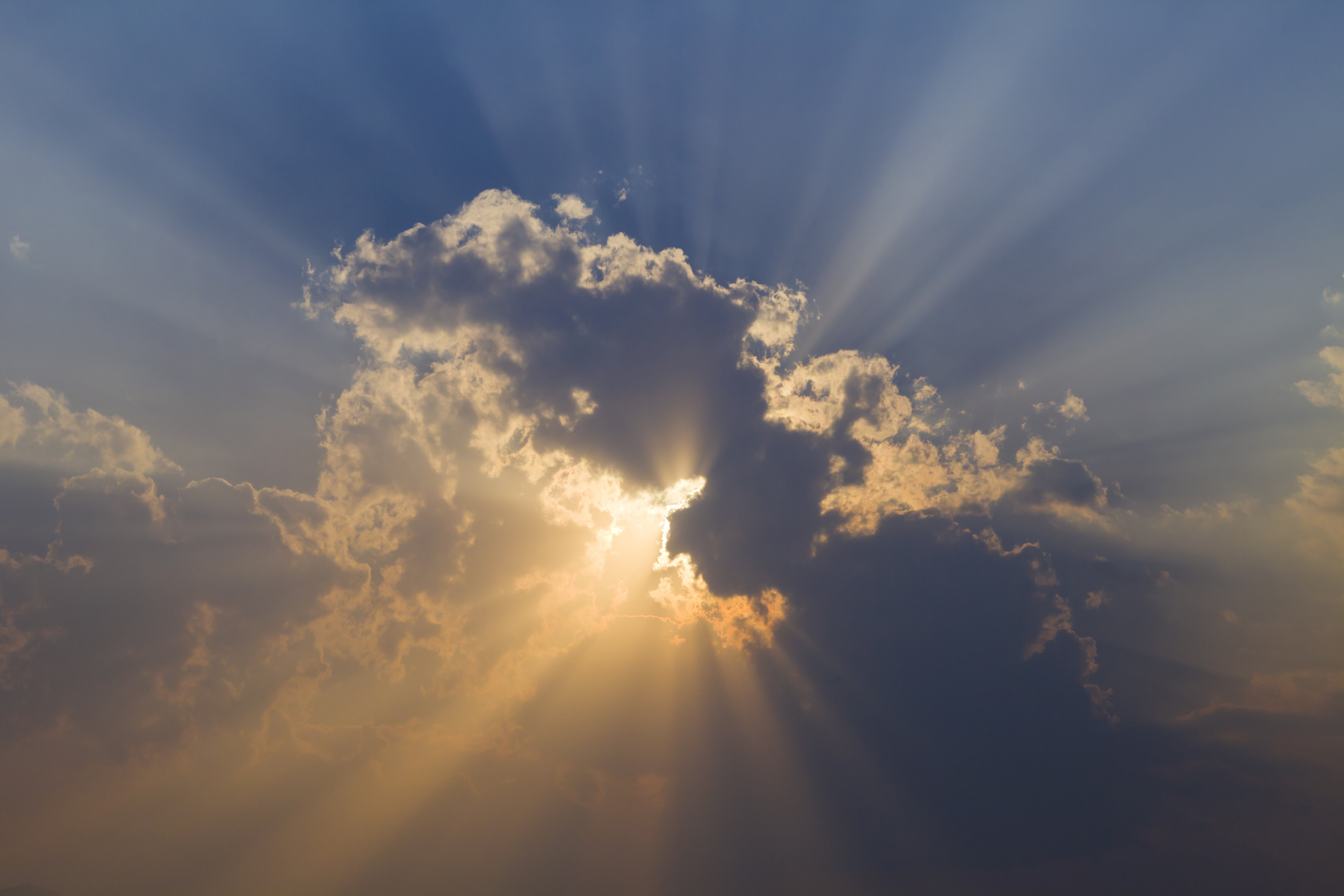 Ebern Designs Sun Beams Peaking Through a Cloudscape by ...